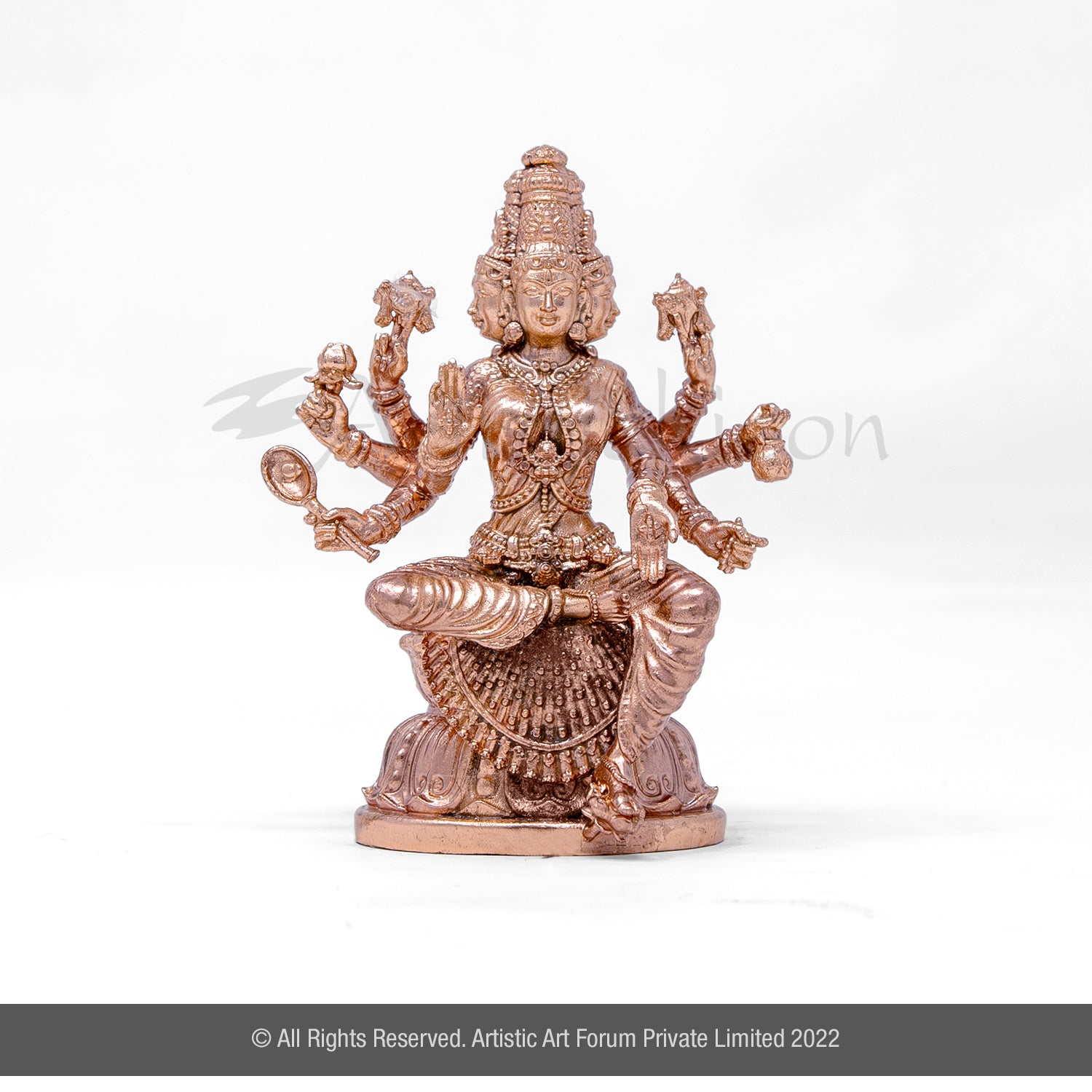 Goddess Brahmi Statue | Brass Amman Idol for Home – artistickicon